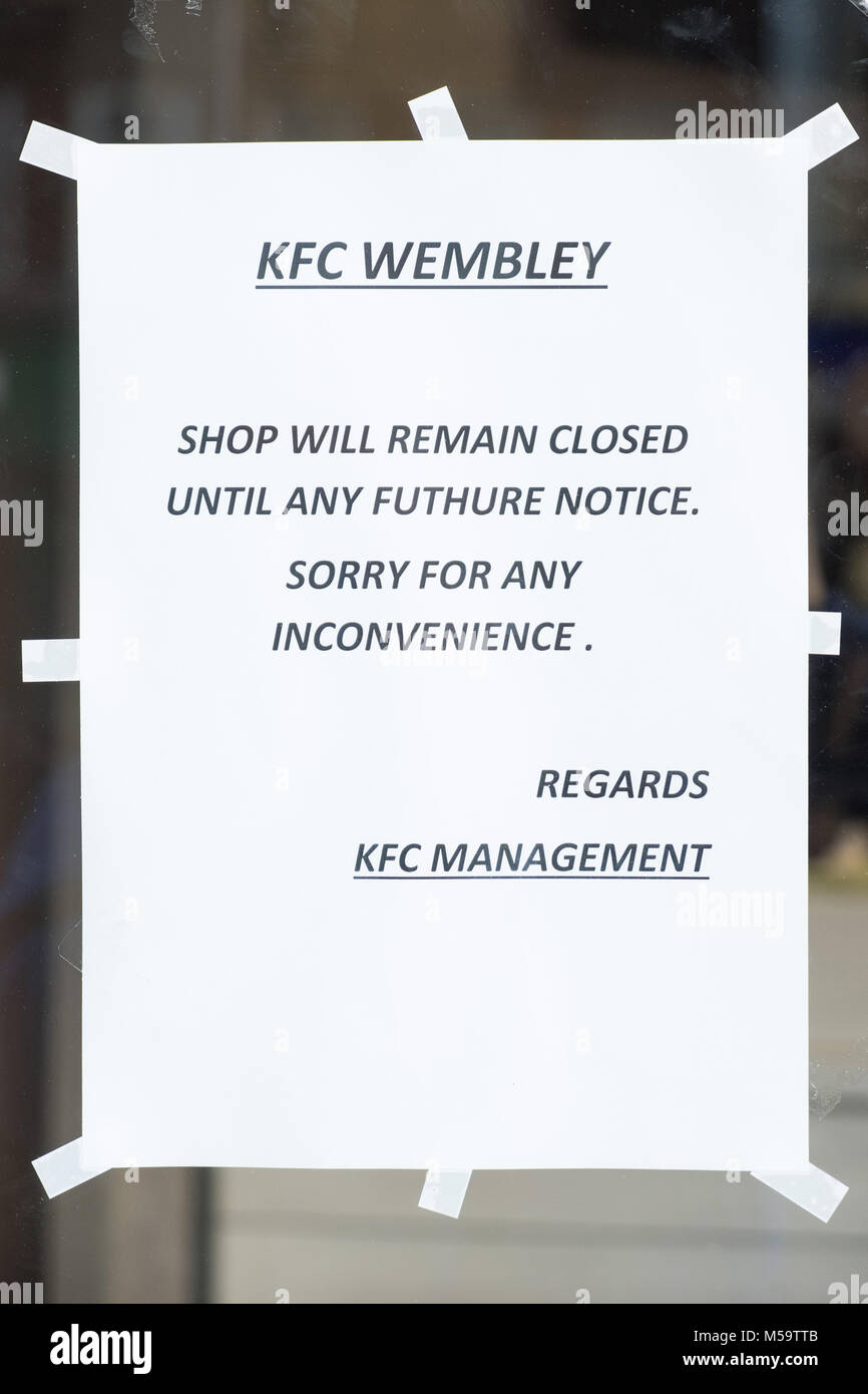 Kfc shop closed uk hi-res stock photography and images - Alamy