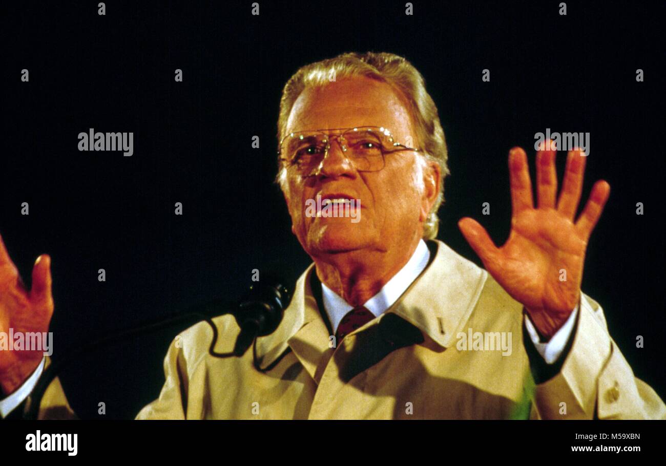 Rev Billy Graham. 1996. Credit: RTJenkins / MediaPunch Stock Photo - Alamy