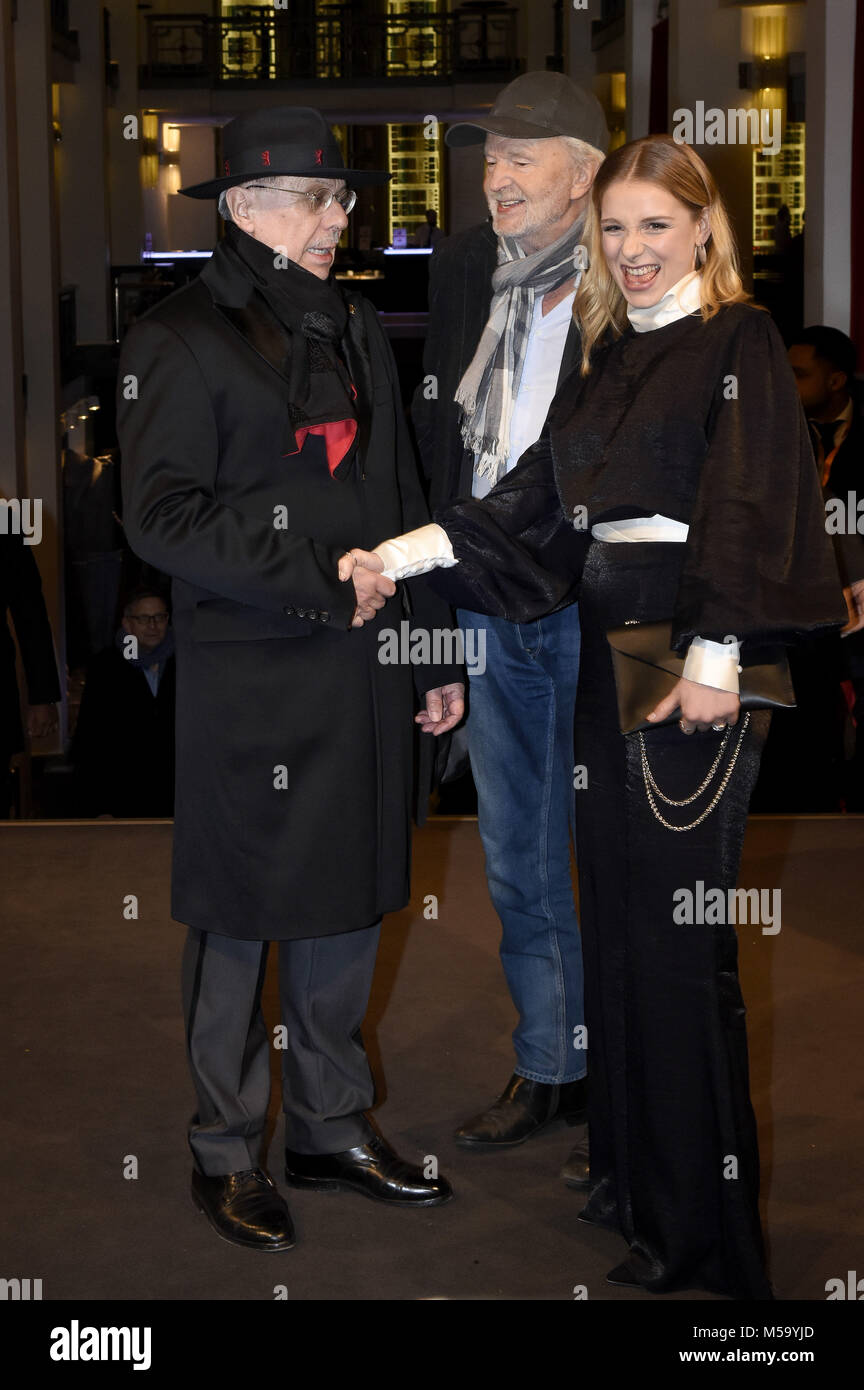 Festival director Dieter Kosslick, Michael Gwisdek and Lena Klenke ...