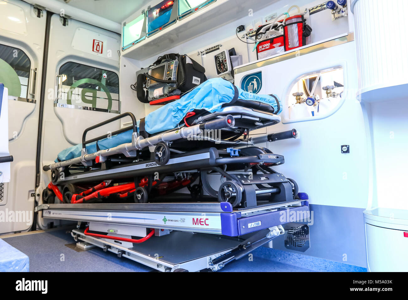 Gdynia, Poland. 21st February, 2017. New Mercedes Sprinter ambulance ...