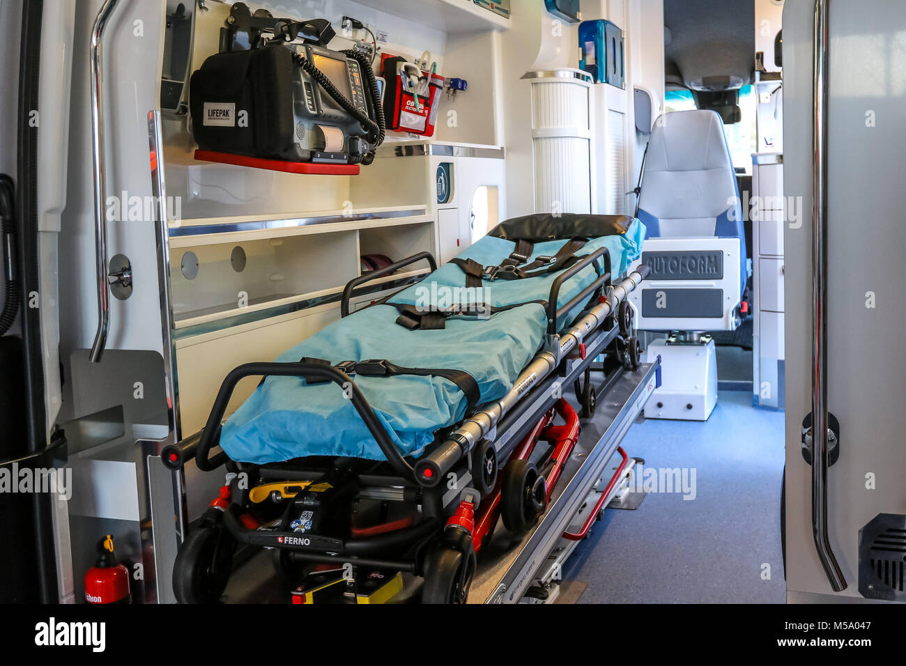 Gdynia, Poland. 21st February, 2017. New Mercedes Sprinter ambulance ...