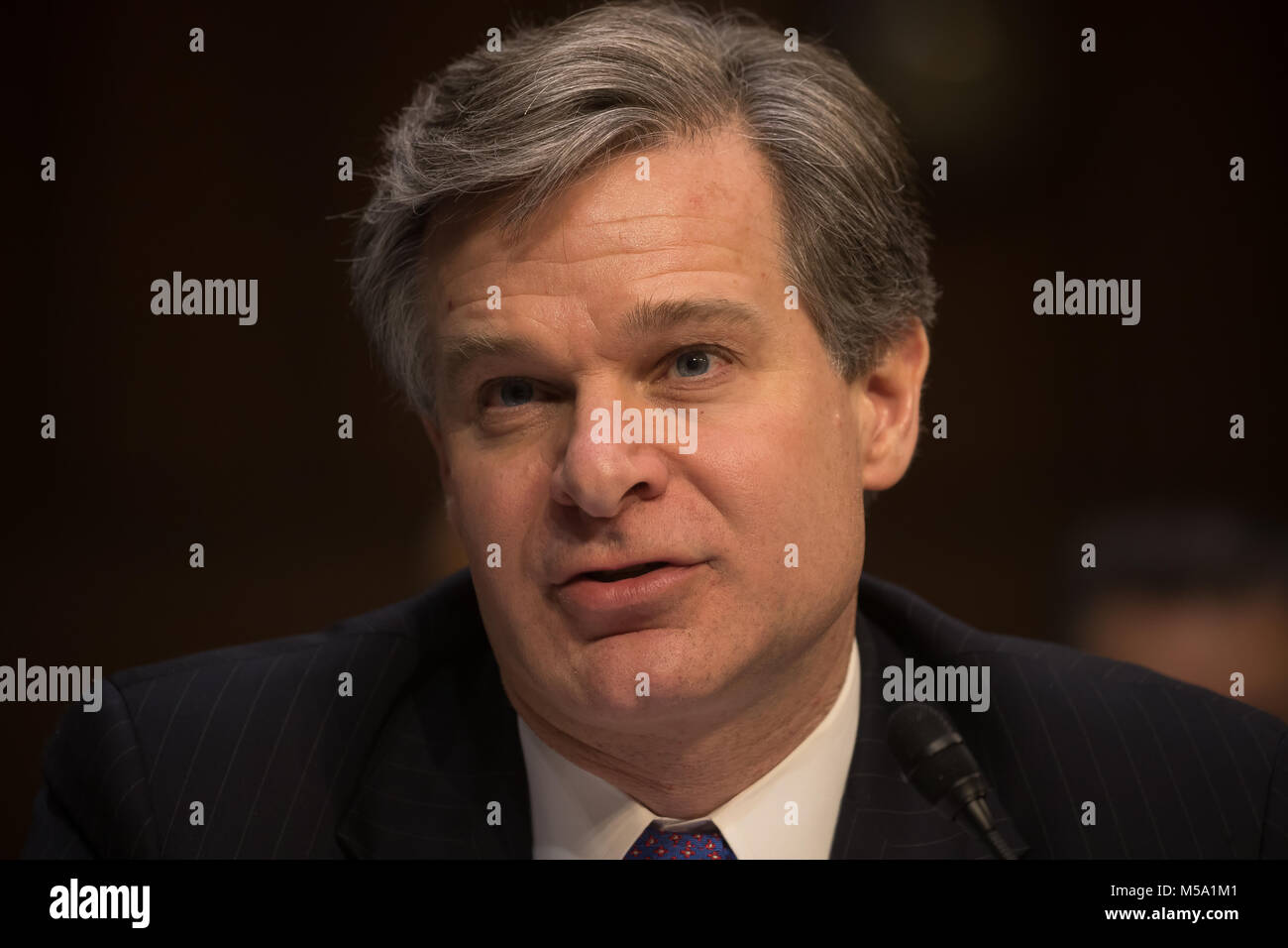 FBI Director Chris Wray testified before the Senate Intelligence ...