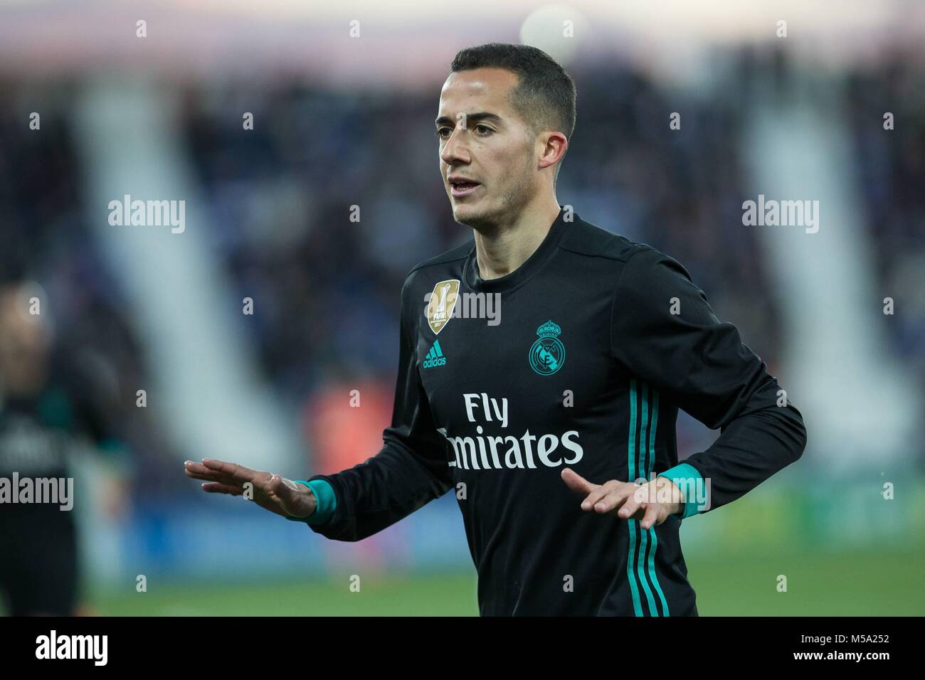 Leganes, SPAIN - 21st February, 2018. Real Madrid's Spanish forward ...
