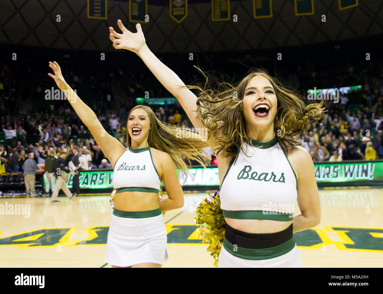 Waco, Texas, USA. 17th Feb, 2018. Baylor Bears cheerleaders after ...