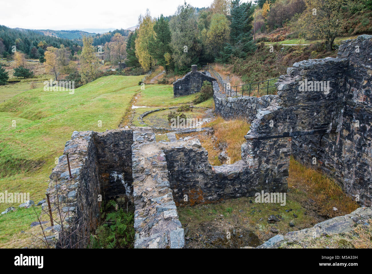 Cyffty Lead Mine, Snowdonia, north Wales Stock Photo - Alamy