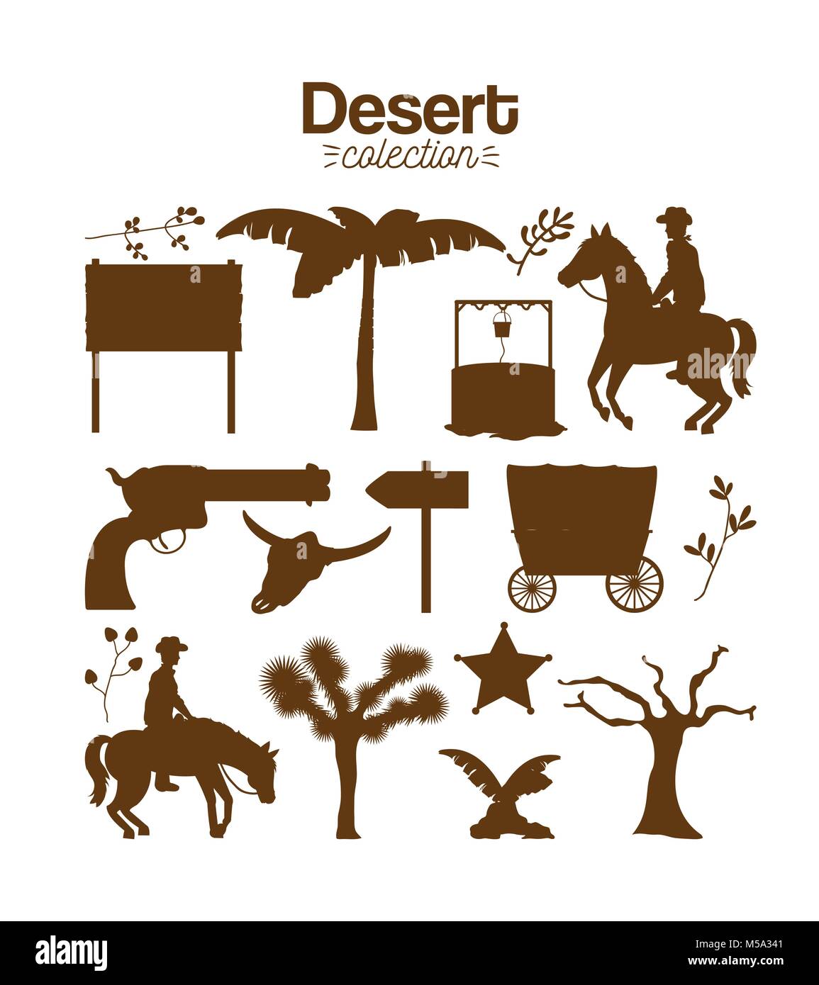 Desert collection set Stock Vector Image & Art - Alamy