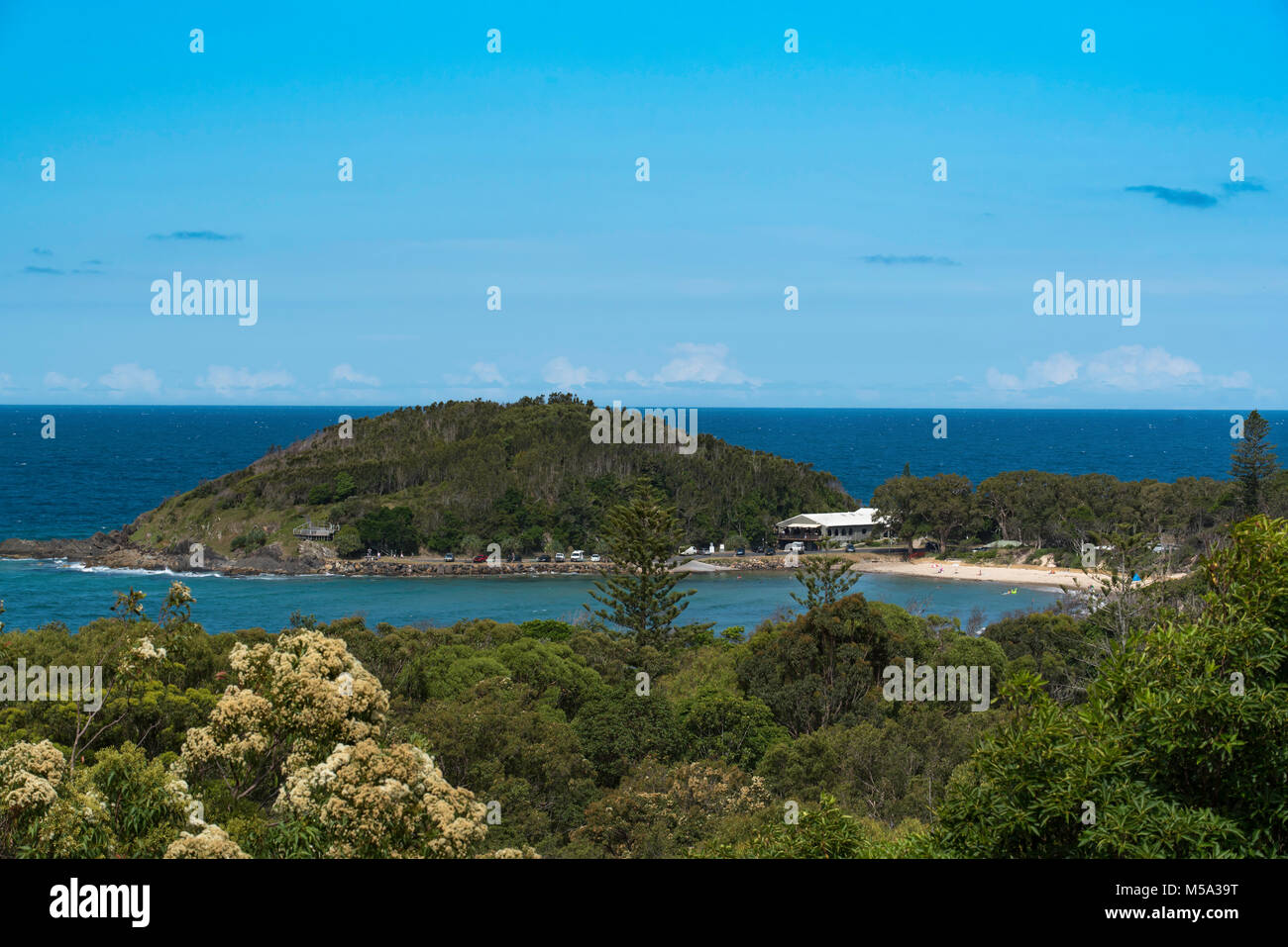 Scotts Head Surf Life Saving Club and its main beach, Forster Beach on ...