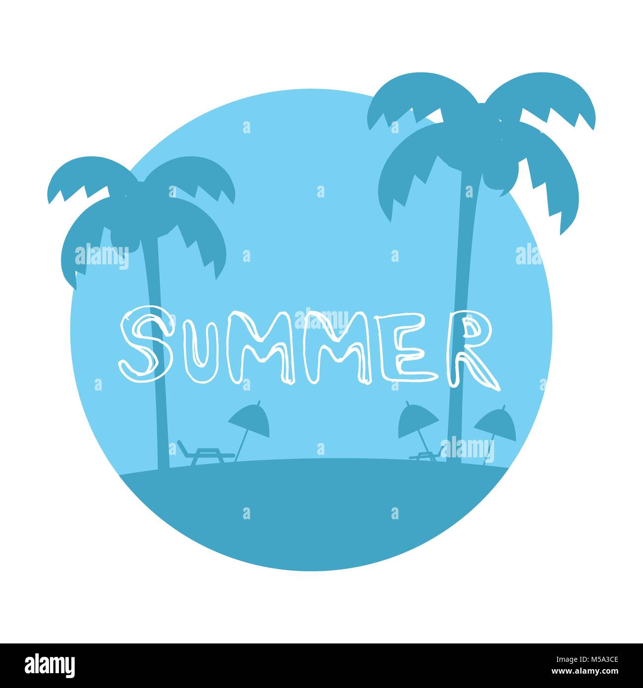 Island beach umbrellas Stock Vector Images - Alamy