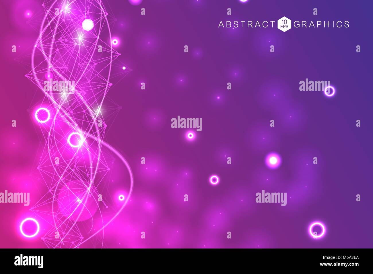 Structure molecule and communication. Dna, atom, neurons. Scientific ...
