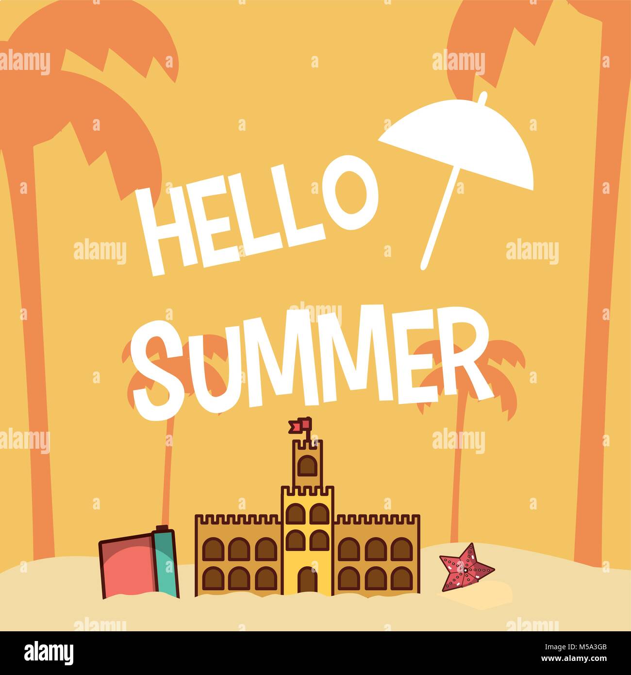 Hello summer cartoons Stock Vector Image & Art - Alamy
