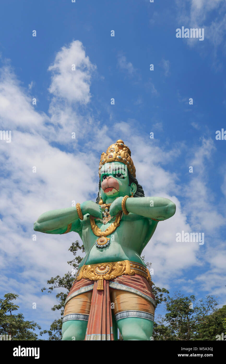 Statue of Lord Hanuman at Batu Caves, in Kuala Lumpur, Malaysia Stock ...