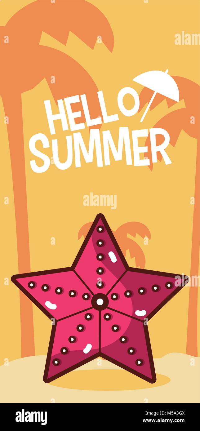 Hello summer cartoons Stock Vector Image & Art - Alamy