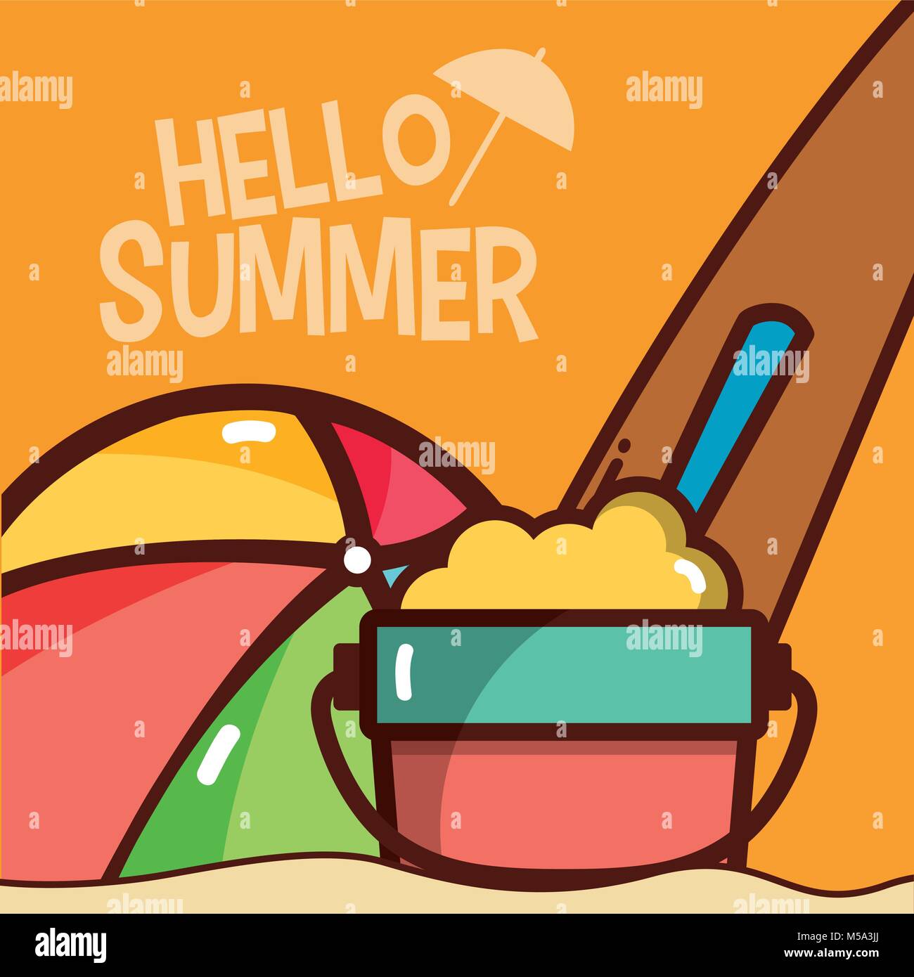 Hello summer cartoons Stock Vector Image & Art - Alamy