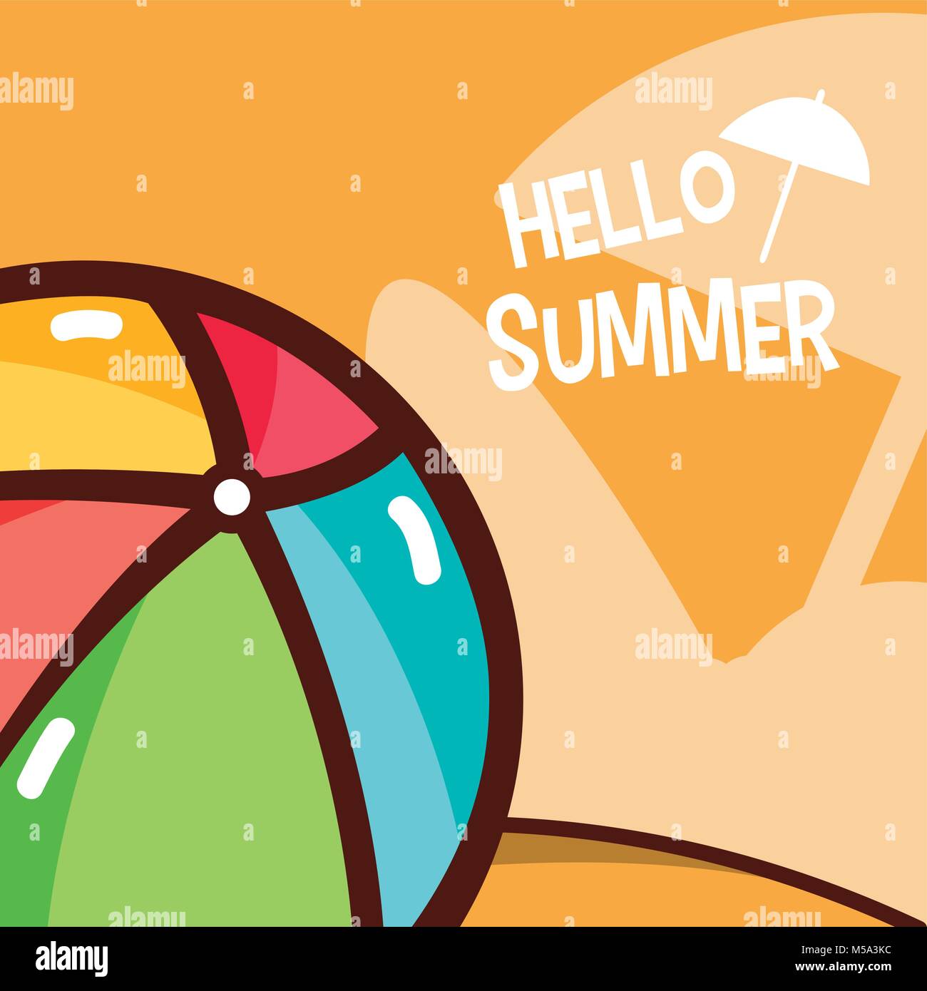 Hello summer cartoons Stock Vector Image & Art - Alamy