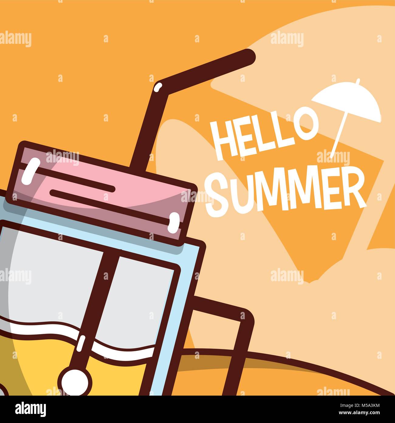 Hello summer cartoons Stock Vector Image & Art - Alamy