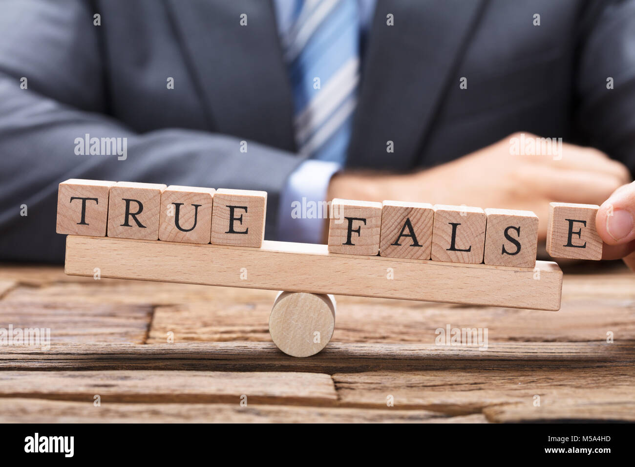 True or false blocks hi-res stock photography and images - Alamy