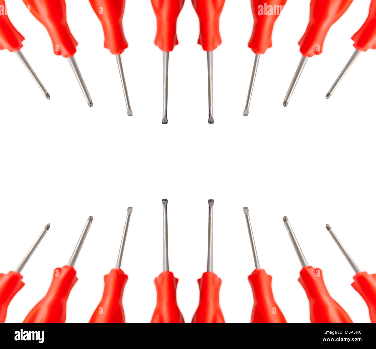 Manny red shiny metal and plastic tool screwdriver for repair Stock ...