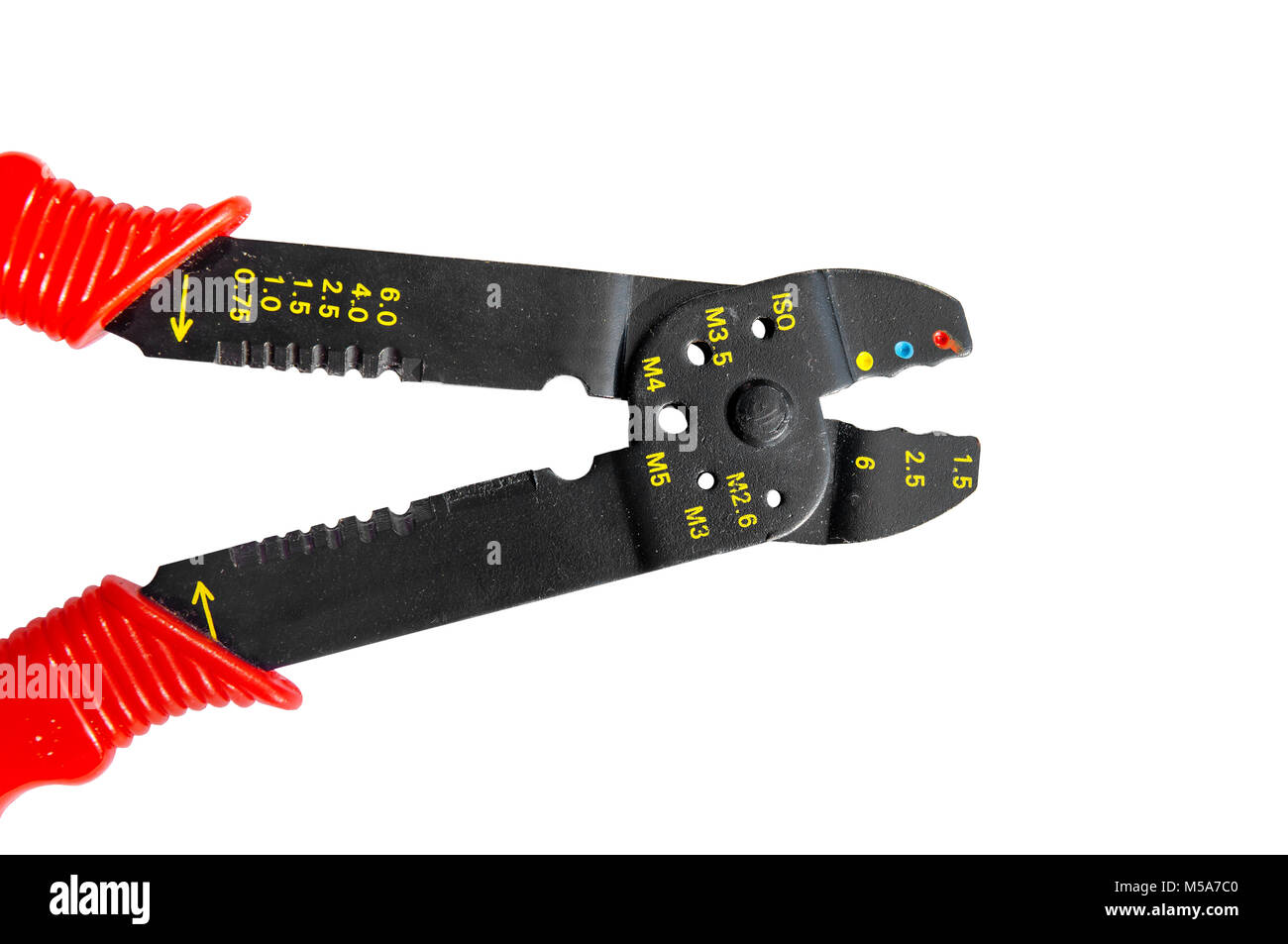 Red and black equipment plastic and metal cutter pilers for electrical ...