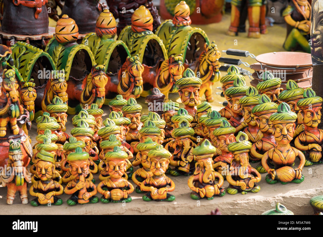 Beautiful hand made decorative items at a shop for sale. The crafts of ...