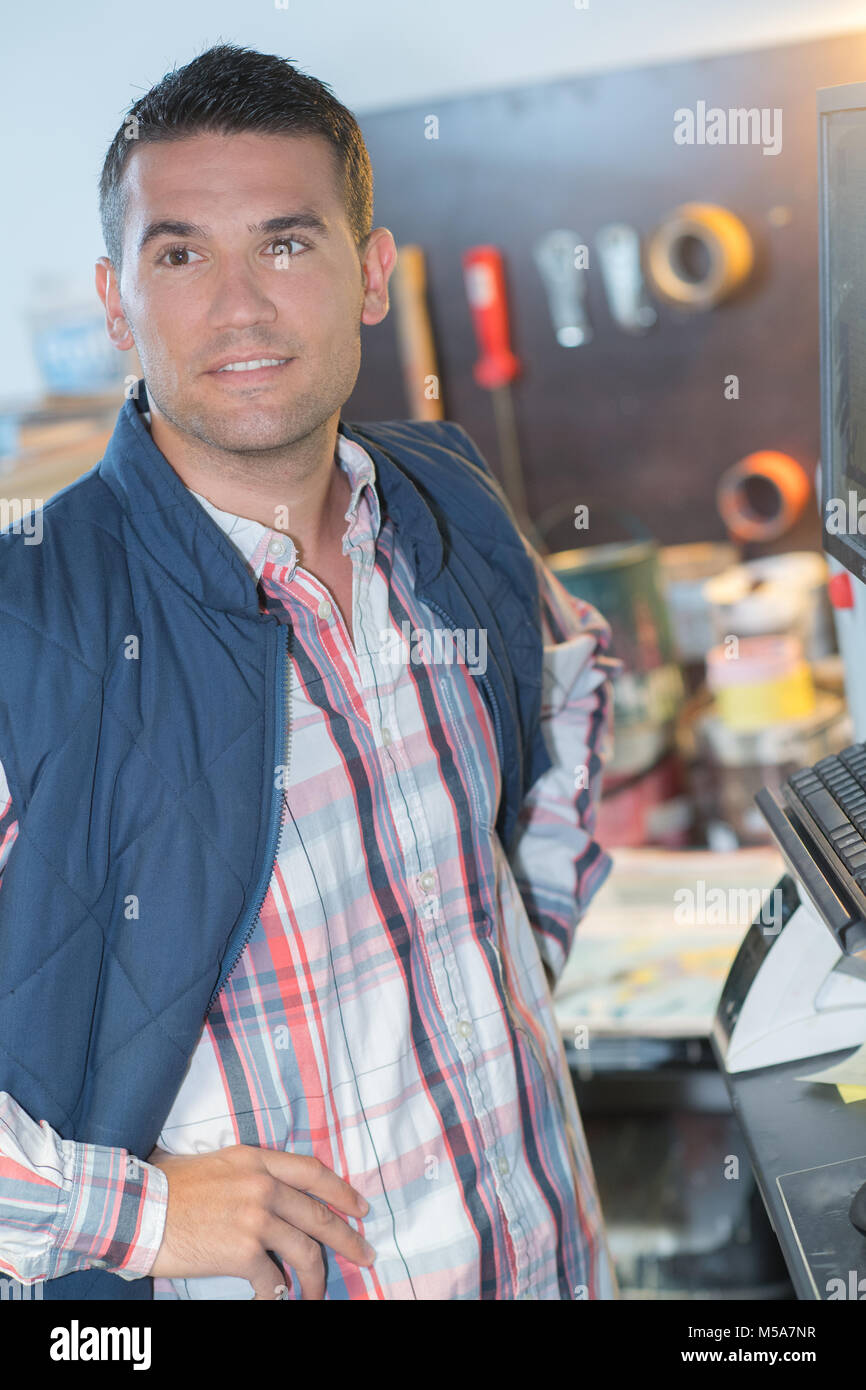 Tools in auto repair garage at wall hi-res stock photography and images ...