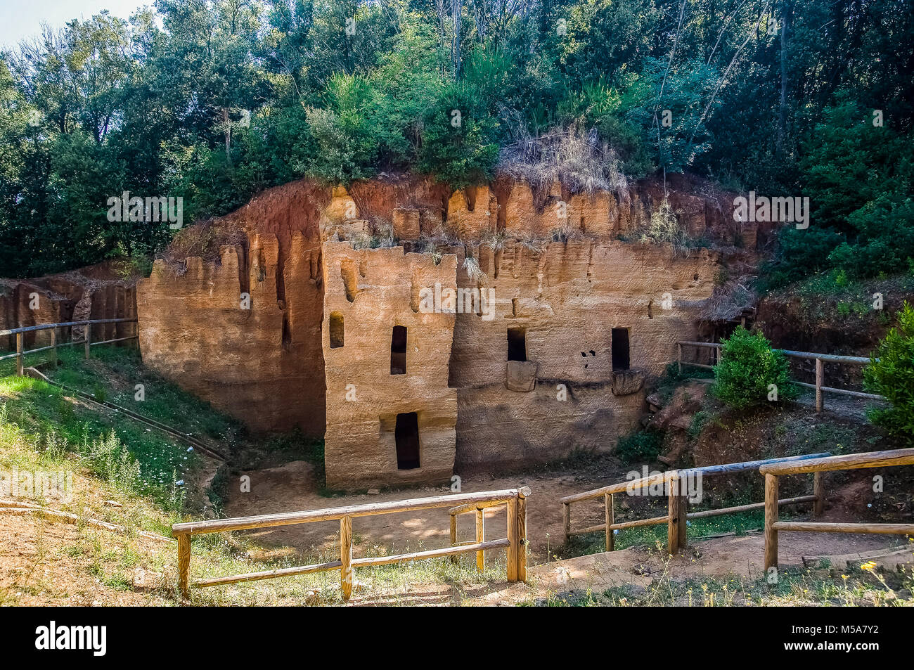 Italy, Tuscany, Baratti Archeologica Etruscan park, archeology ...