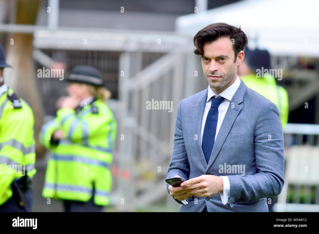 Dale Maily (real name Jolyon Rubinstein) on College Green, Westminster ...