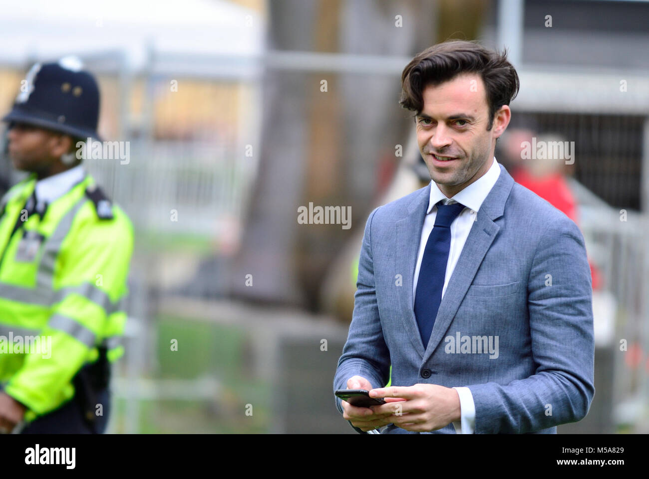 Dale Maily (real name Jolyon Rubinstein) on College Green, Westminster ...