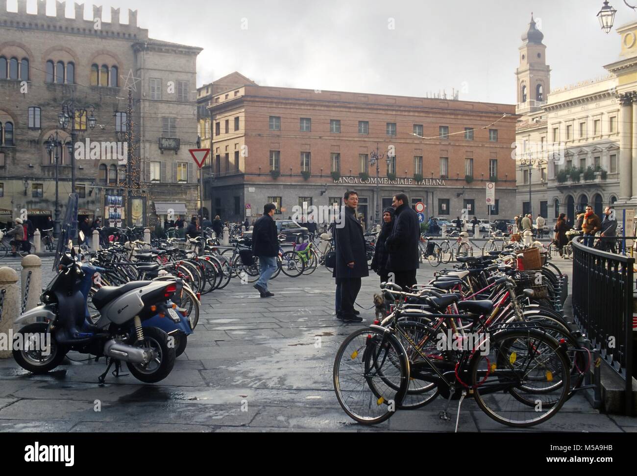 Parma (Italy), Garibaldi square in historical town center Stock Photo ...