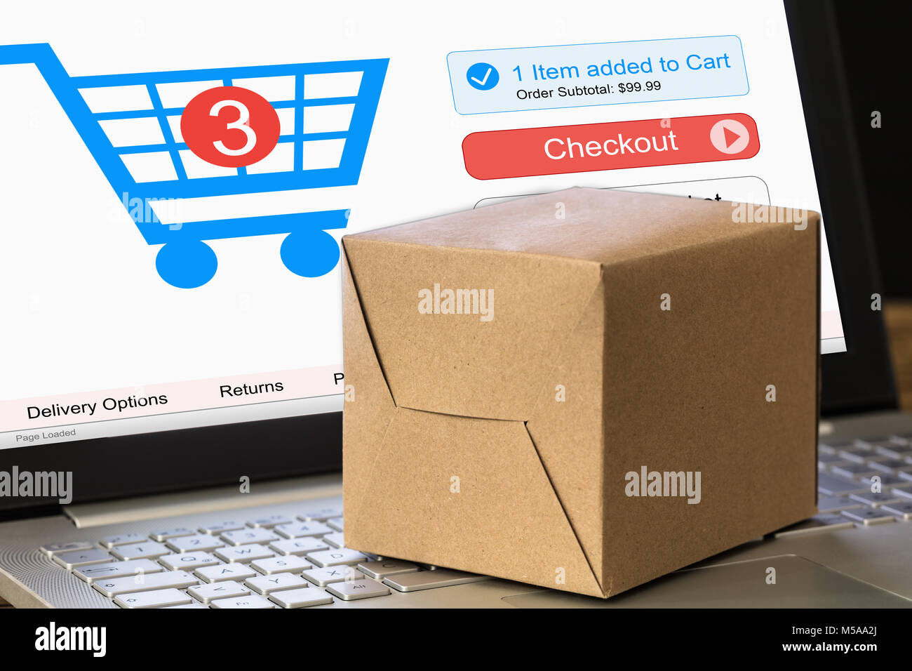 Cardboard laptop hi-res stock photography and images - Alamy