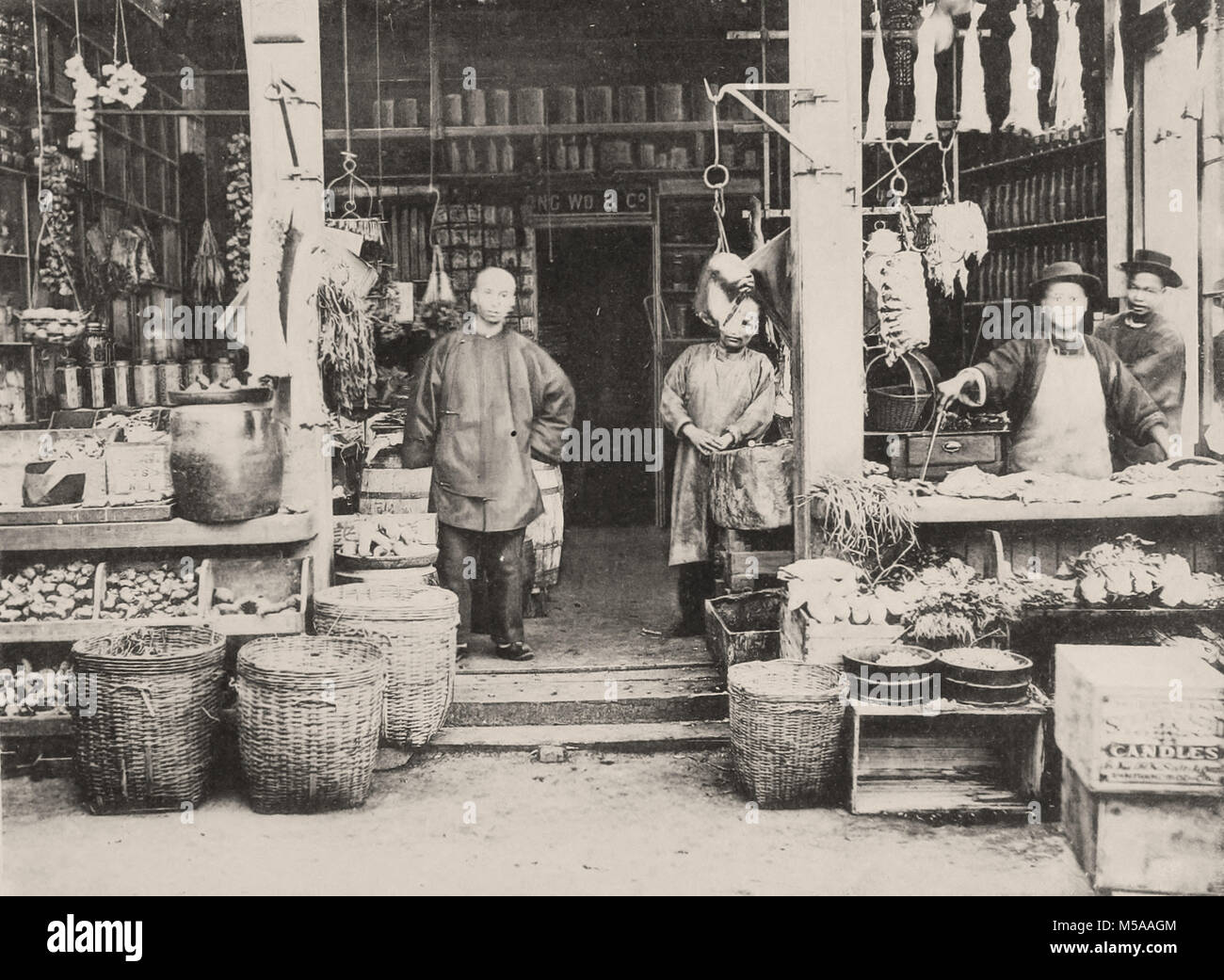 CHINESE GROCERY STORE - San Francisco in 1900 - Vintage photography ...