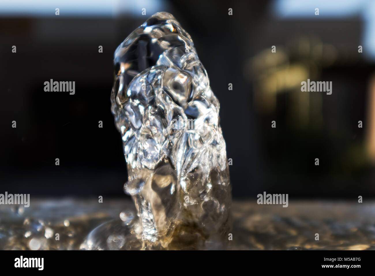 splash in water fountain. Close up Stock Photo - Alamy