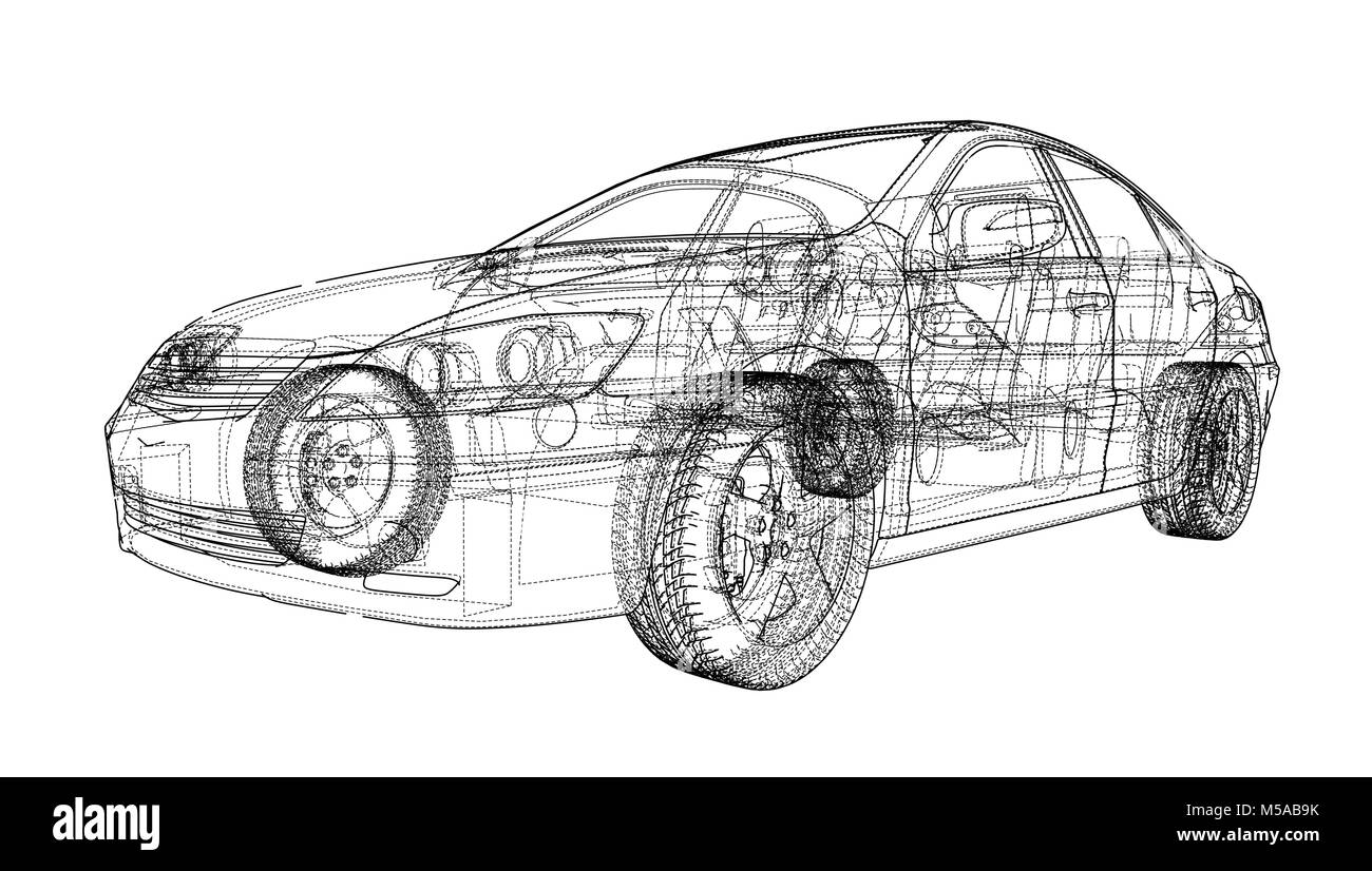 Car sketch. Vector Stock Vector Image & Art - Alamy