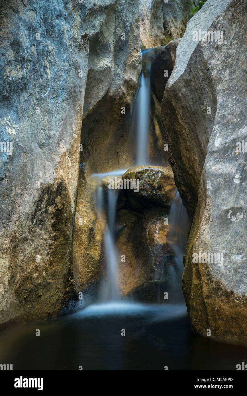 Balkan, Croatia, Waterfall in the canyon of Paklencia National Park ...