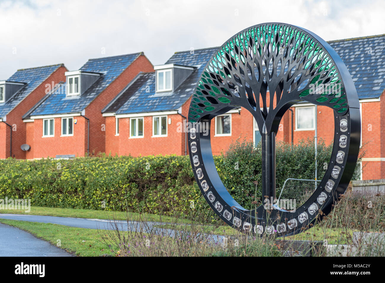 Northampton UK January 15 2018: British Timken Art Memorial in Duston ...