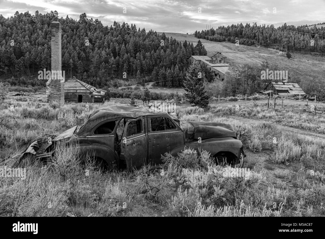 Comet ghost town Black and White Stock Photos & Images - Alamy