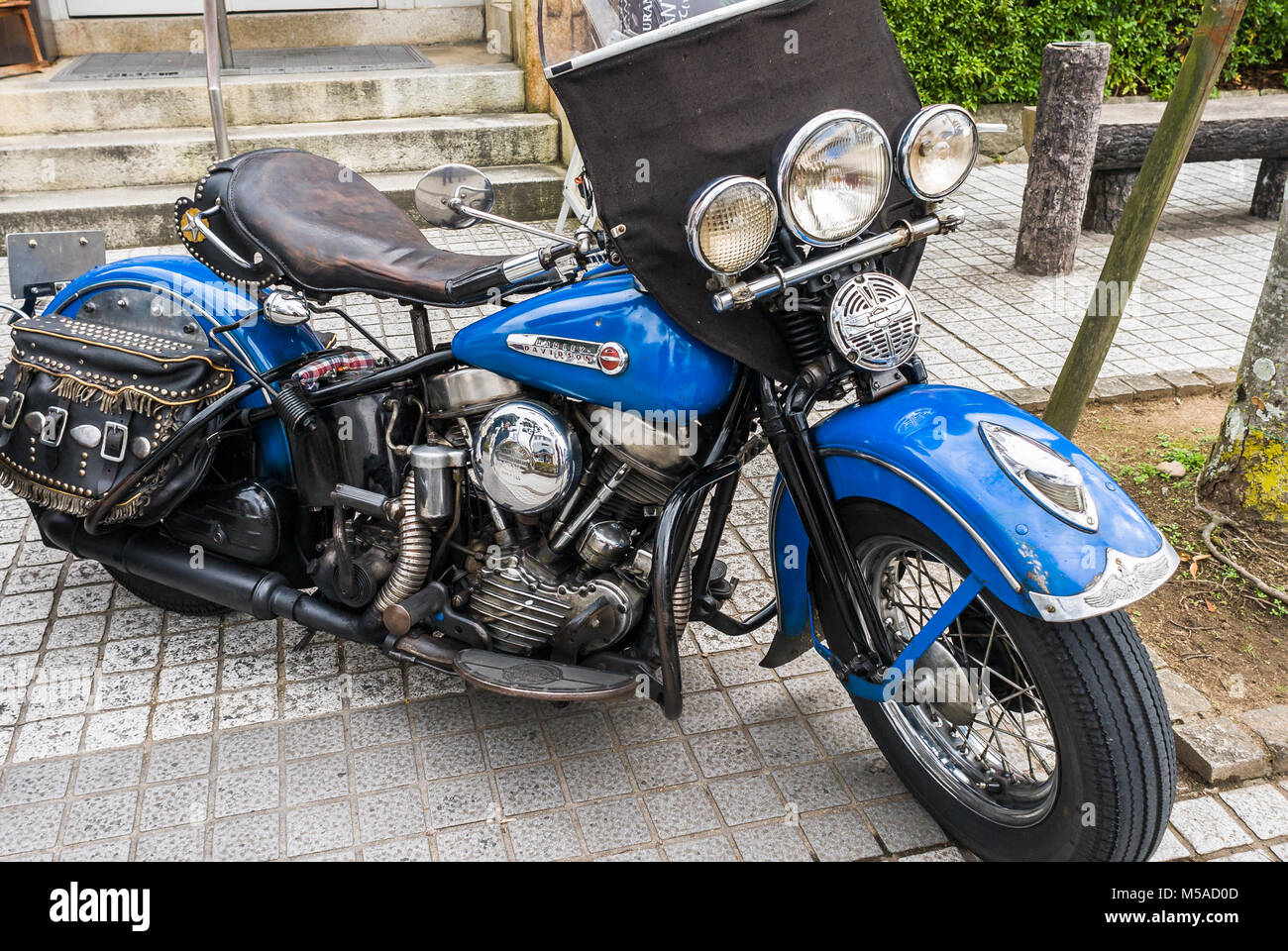 Harley Davidson motorcycles in Sasayama, Japan Stock Photo - Alamy