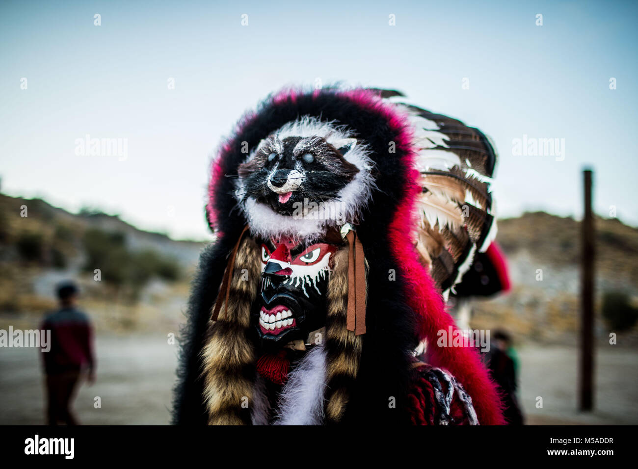 The Pharisees of the Yaqui tribe perform a ritual with masks of strange ...