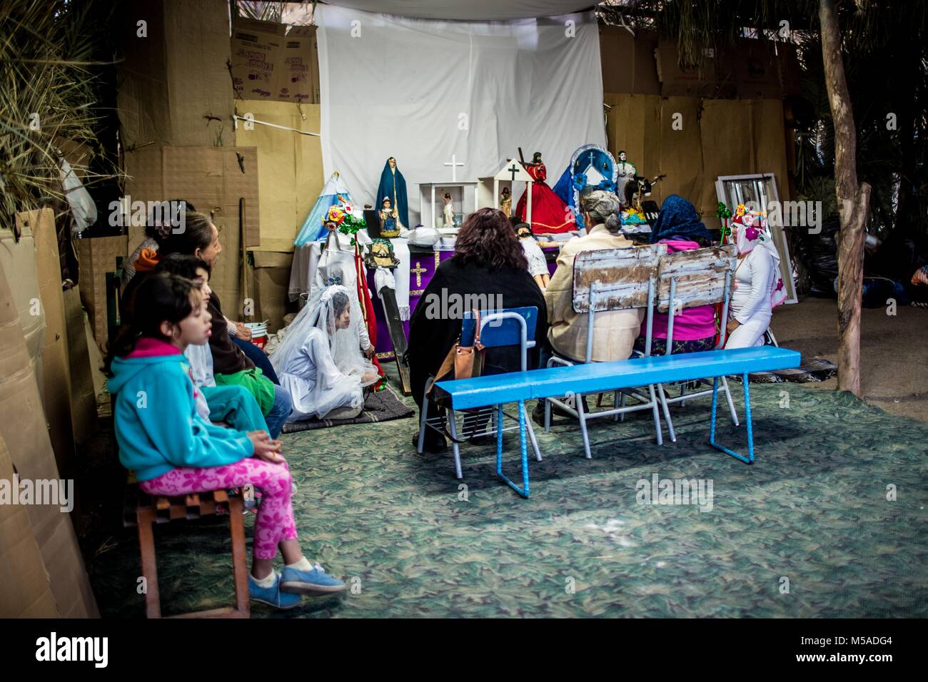 The Pharisees of the Yaqui tribe perform a ritual with masks of strange ...
