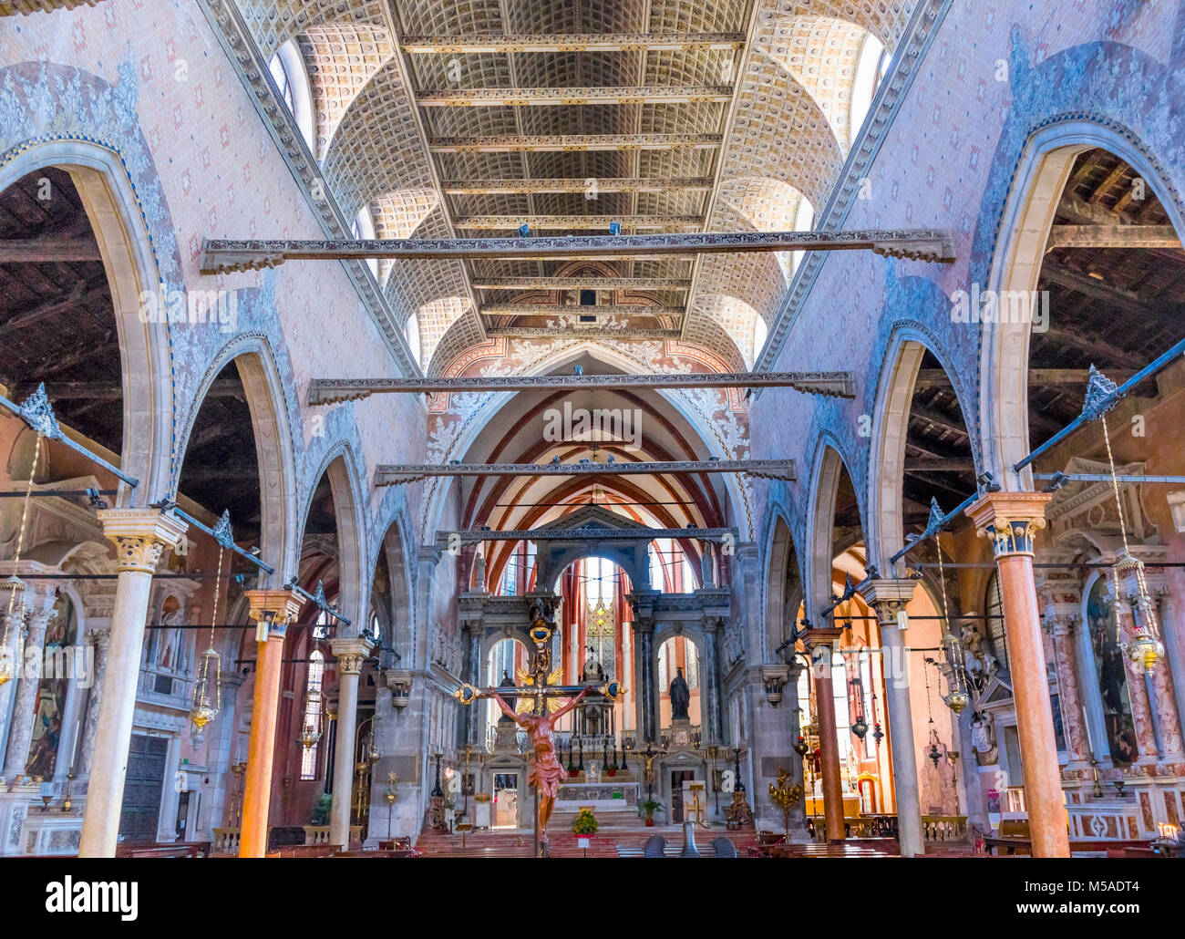 Santa Stefano Church Basilica Venice Italy. Founded in the 1200s ...