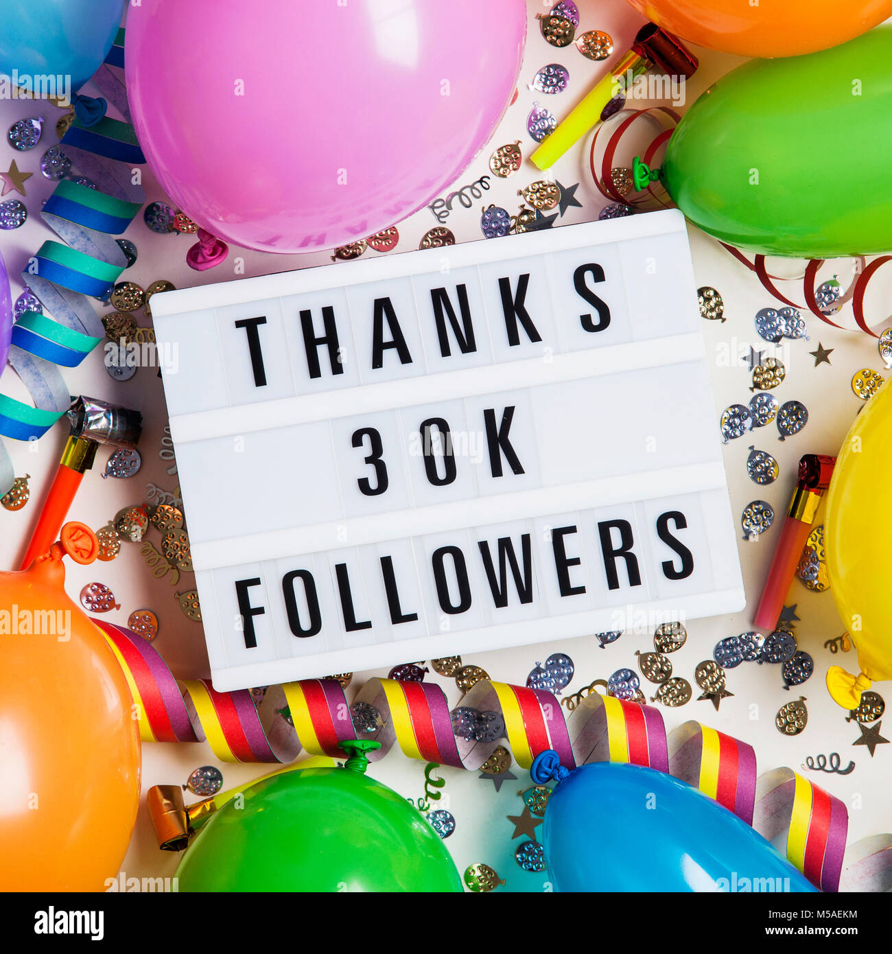 Thanks 30 thousand followers social media lightbox background ...