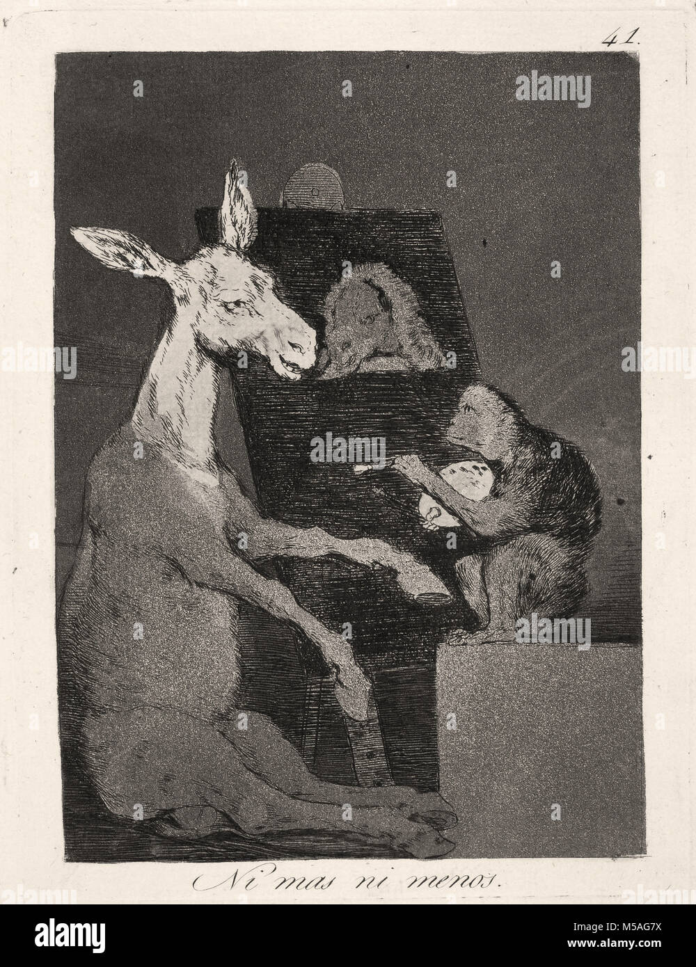 Francisco de Goya - Los Caprichos - No. 41 - Ni mas ni menos Stock ...