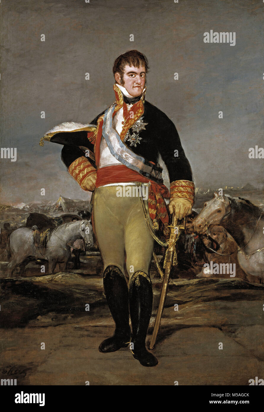 Francisco de Goya - Fernando VII at camp Stock Photo - Alamy