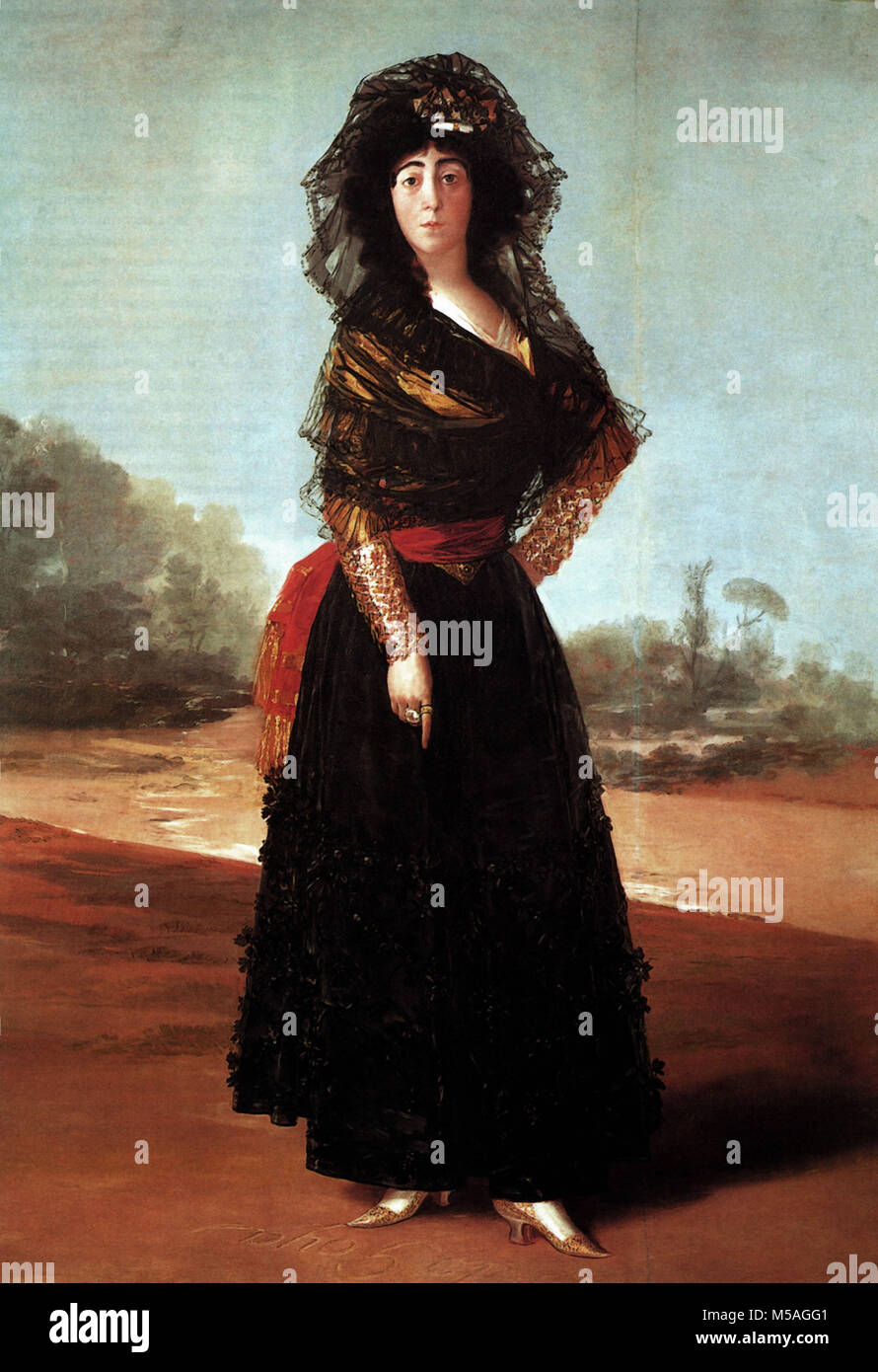 Francisco de Goya - The Duchess of Alba 1797 Stock Photo - Alamy