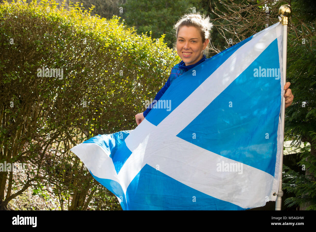 Team Scotland's Lisa Aitken during a photocall in Dunblane as part of ...