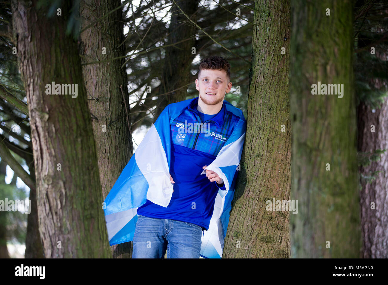 Team Scotland's John Docherty during a photocall in Dunblane as part of ...