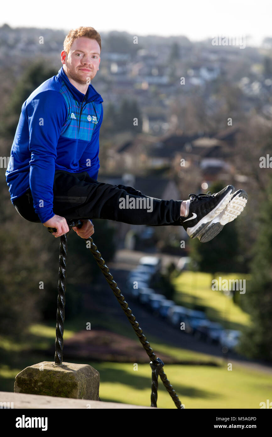 Team Scotland's Dan Purvis during a photocall in Dunblane as part of ...
