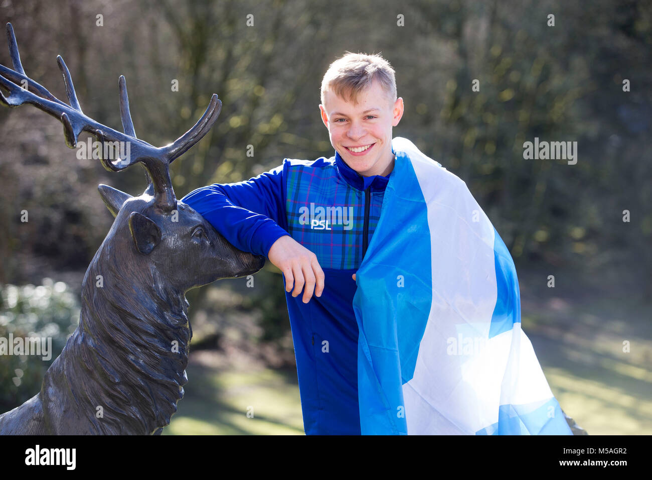 Team Scotland's Hamish Carter during a photocall in Dunblane as part of ...