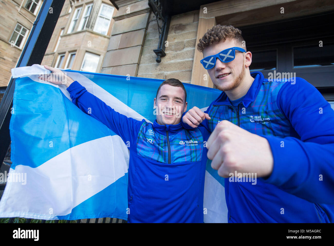Team Scotland's Reece McFadden and John Docherty during a photocall in ...