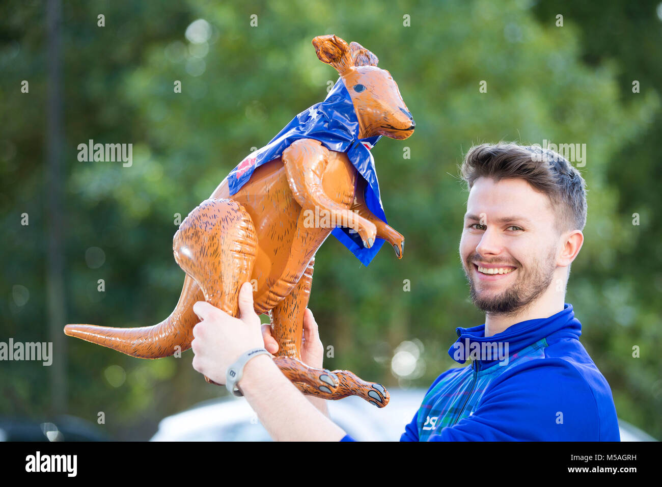 Team Scotland's Kevin Moran during a photocall in Dunblane as part of ...