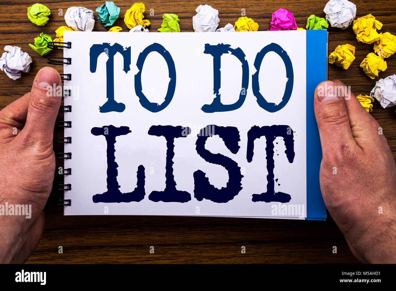 Writing text showing To Do List. Business concept for Plan Lists ...